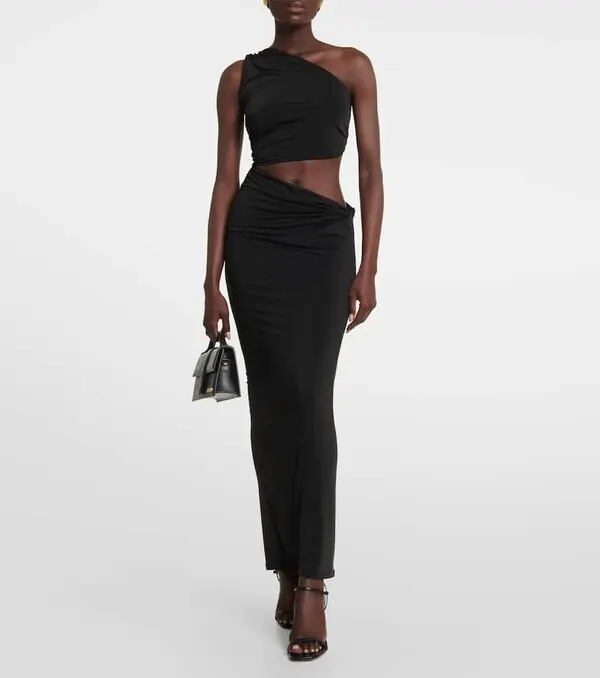Jade Swim Yana One-shoulder Maxi Dress - Black