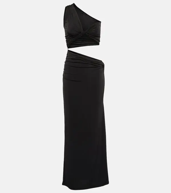 Jade Swim Yana One-shoulder Maxi Dress - Black