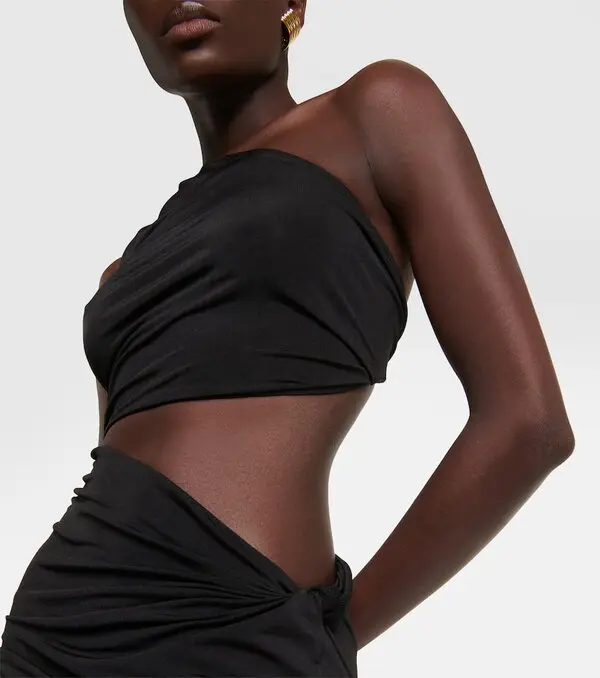 Jade Swim Yana One-shoulder Maxi Dress - Black