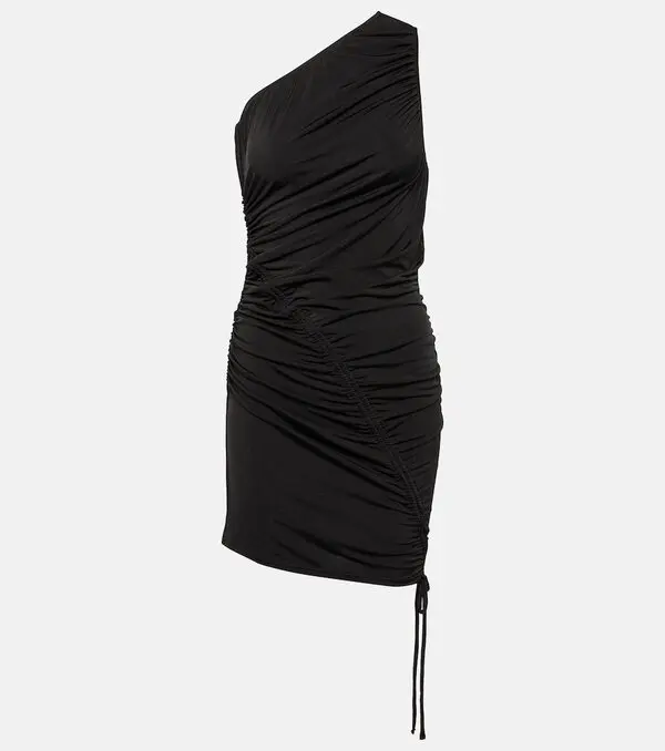 Jade Swim Gianna One-shoulder Mini Dress - Black