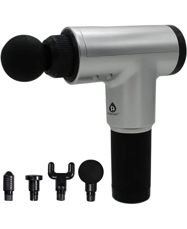 PURSONIC Deep Tissue Massage Gun: Cordless - Black