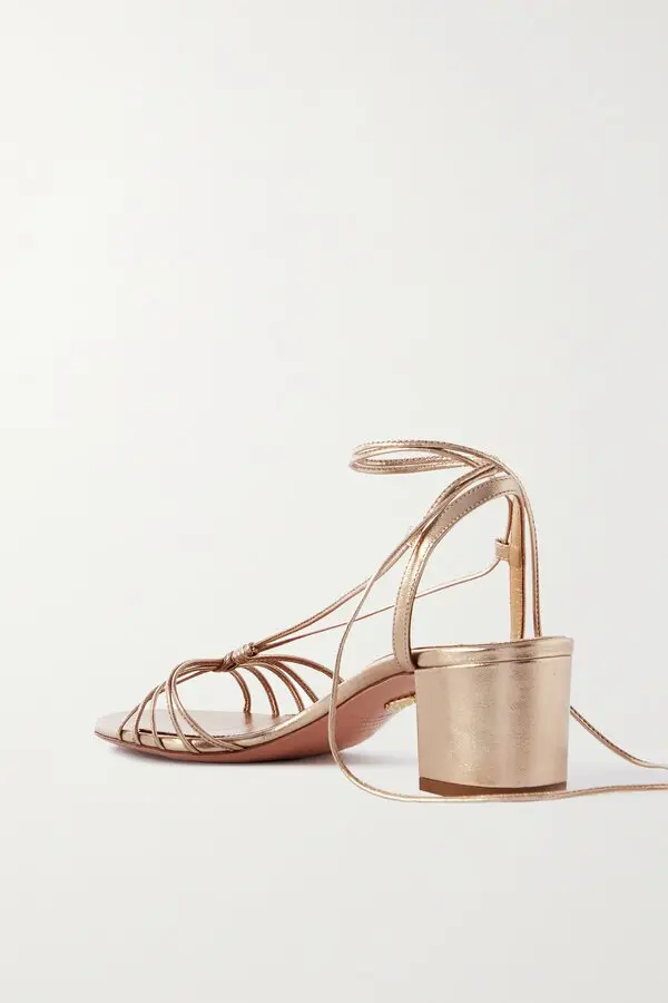 AQUAZZURA Whisper 50 Leather Sandals