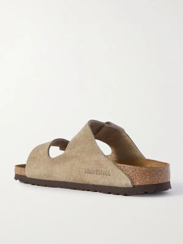 BIRKENSTOCK Arizona Suede Sandals - Brown