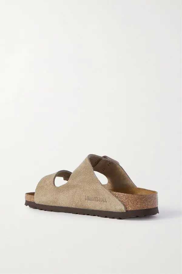 BIRKENSTOCK Arizona Suede Sandals - Brown