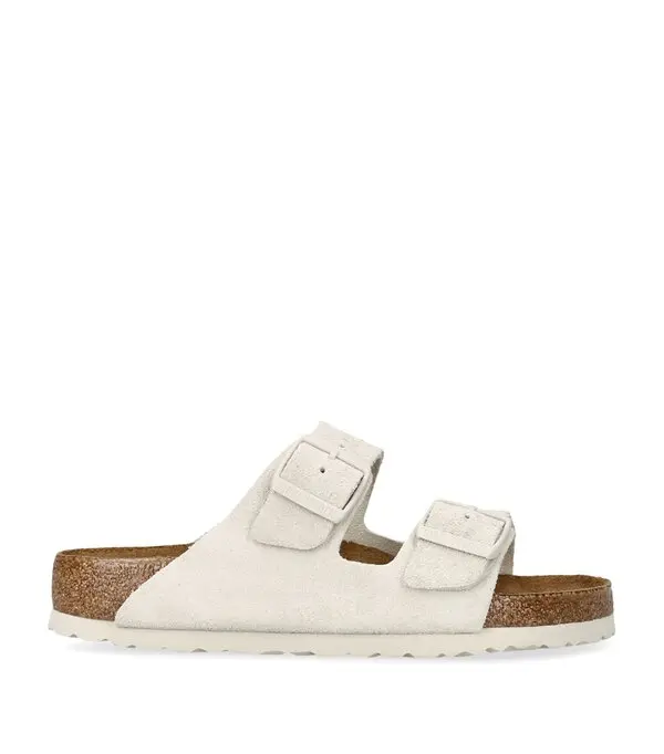 BIRKENSTOCK Suede Arizona Sfb Sandals - White