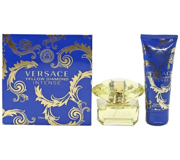 Versace Yellow Diamond Intense Spray & Body Lot Ion Set - One-color
