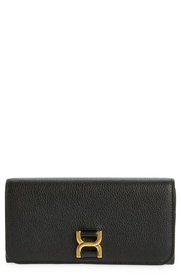 Chloé Marcie Leather Long Wallet