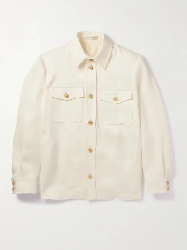 UMIT BENAN Linen-jersey Overshirt