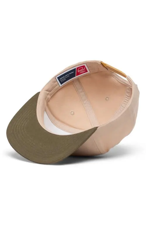 Herschel Supply Co. Whaler Baseball Cap - Irish Cream/ Ivy Green