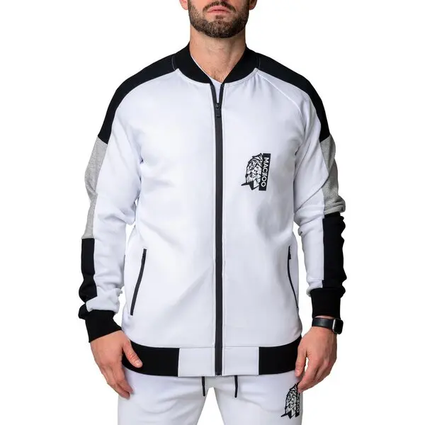 MACEOO Stretch Cotton Zip-up Track Jacket