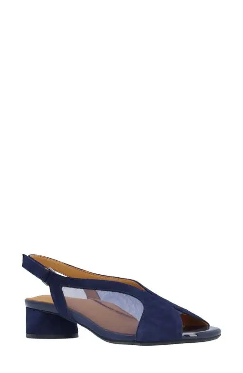 L'AMOUR DES PIEDS Estefana Slingback Sandal - Dark Blue