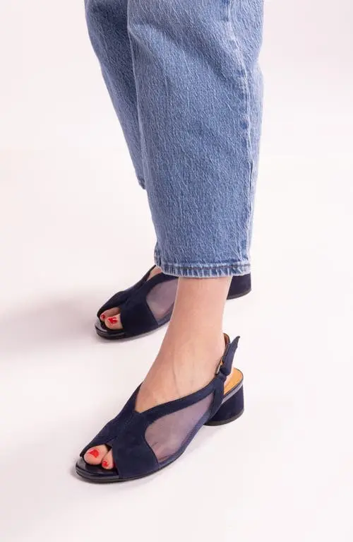 L'AMOUR DES PIEDS Estefana Slingback Sandal - Dark Blue
