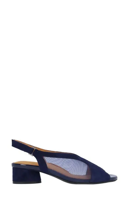 L'AMOUR DES PIEDS Estefana Slingback Sandal - Dark Blue