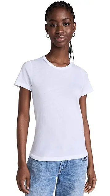 Jenni Kayne Cotton Slim Tee - White