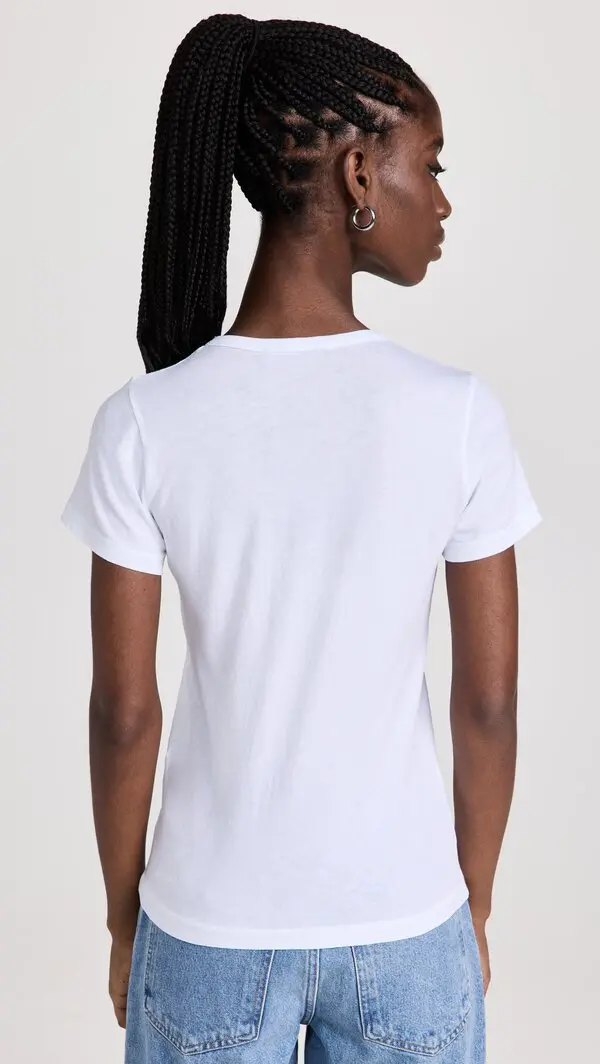 Jenni Kayne Cotton Slim Tee - White