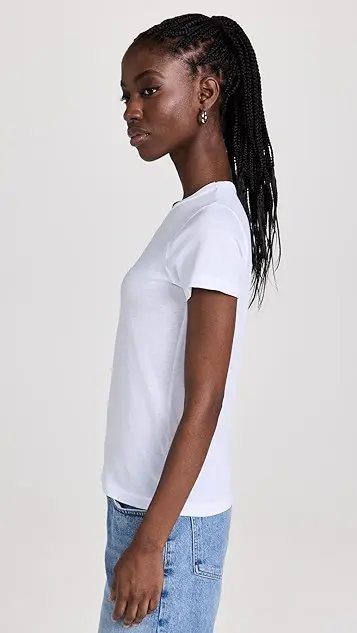 Jenni Kayne Cotton Slim Tee - White