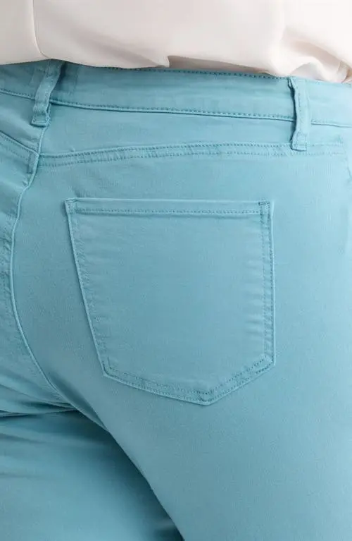 Kut From The Kloth Amy Crop Slim Straight Leg Jeans - Cyan