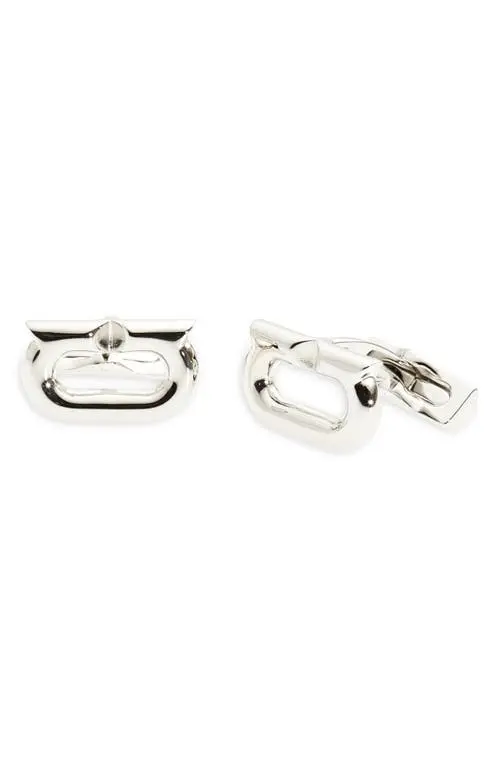 FERRAGAMO Gancio Ellipse Cuff Links - Palladio