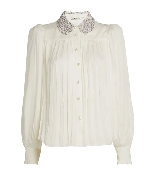 Alice + Olivia Embellished Calida Shirt