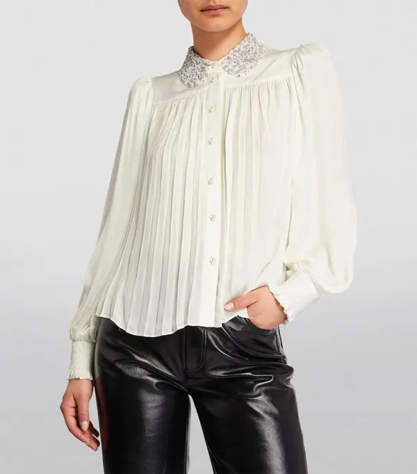 Alice + Olivia Embellished Calida Shirt