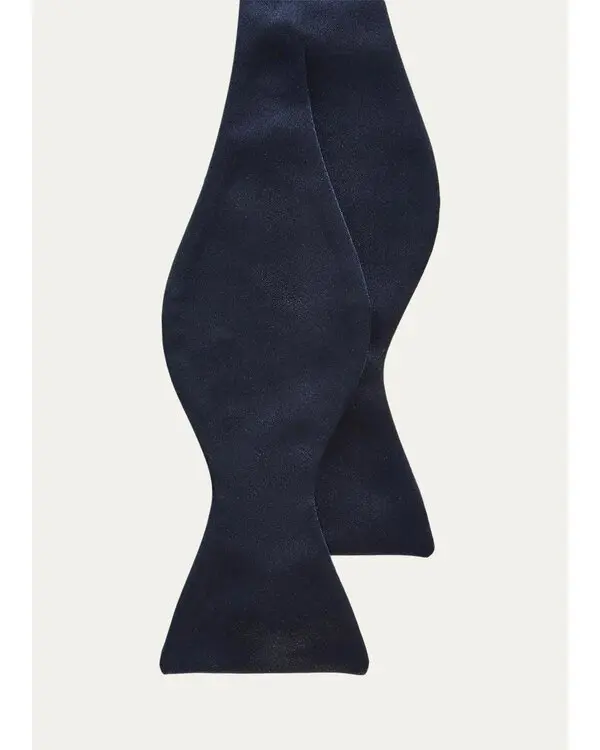 Ralph Lauren Purple Label Solid Bow Tie - Navy