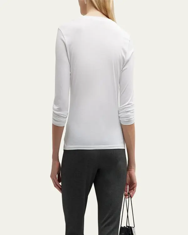 Theory Tiny Tee Long-sleeve T-shirt - White