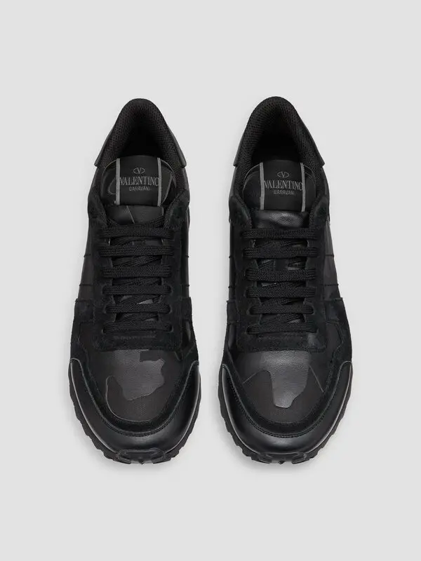 Valentino Garavani Camouflage Rockrunner Sneakers