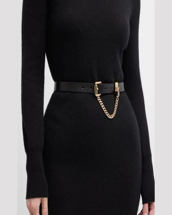 Michael Kors Swag Chain Belt - Black Gold | Editorialist display picture 1