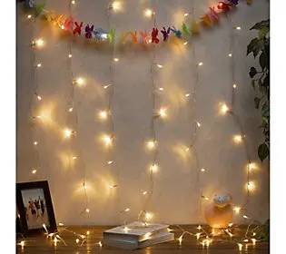 GERSON INTERNATIONAL Firecracker Fairy Curtain Lights With 108 Light Gerson Co - One-color