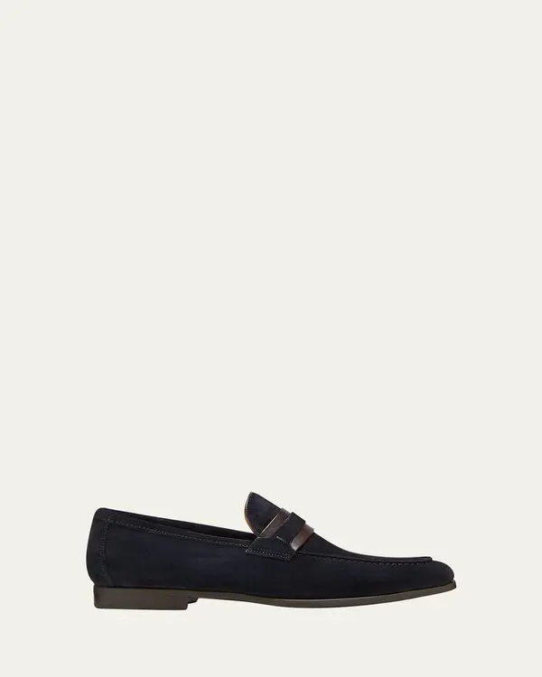 Magnanni Daniel Suede Penny Loafers