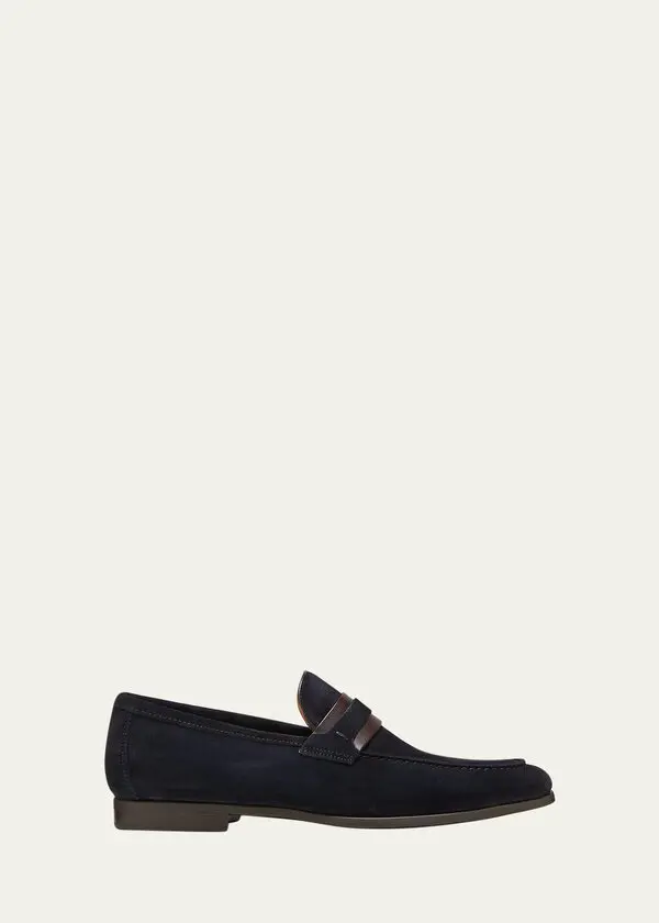 Magnanni Daniel Suede Penny Loafers
