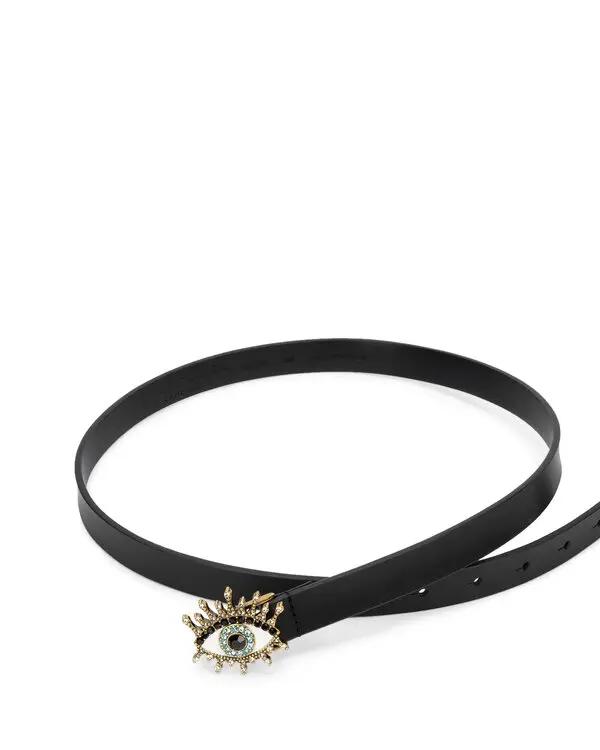 Kurt Geiger Reversible Evil Eye Belt - Noir