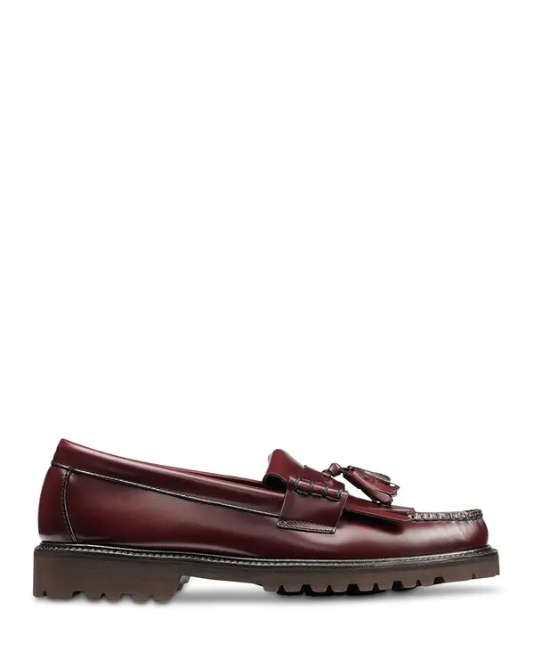 G.H.BASS G. H. Bass Layton Lug Weejun Tassel Loafers - Wine