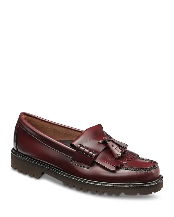 G.H.BASS G. H. Bass Layton Lug Weejun Tassel Loafers - Wine
