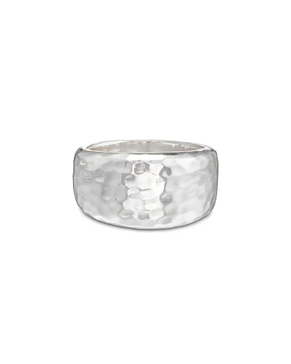 CAPUCINE DE WULF Cleopatra Hammered Band - Silver