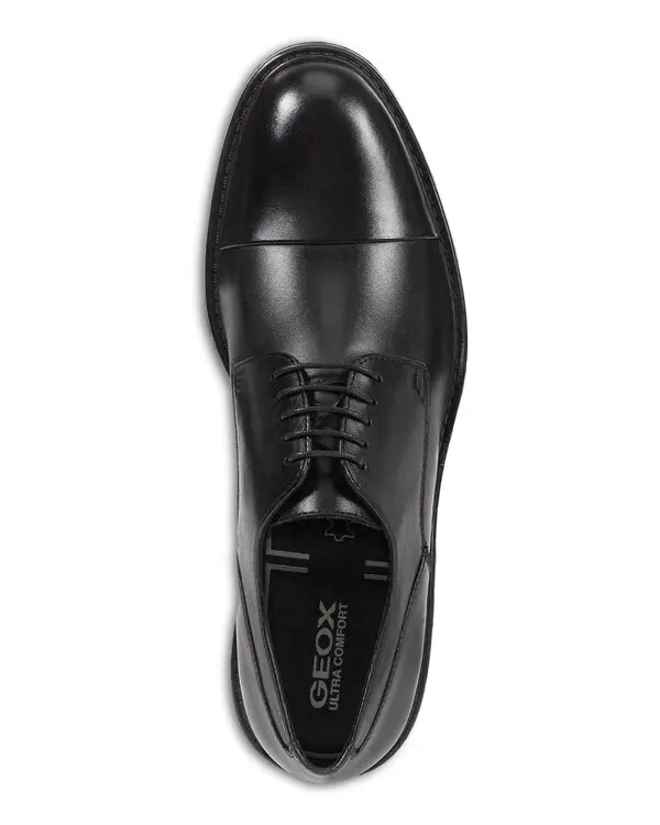 Geox Walk Pleasure Lace Up Cap Toe Dress Shoes