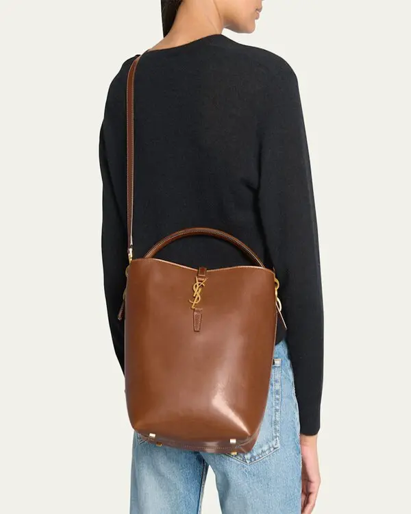 Saint Laurent Le 37 Bucket Bag - Dark Cork