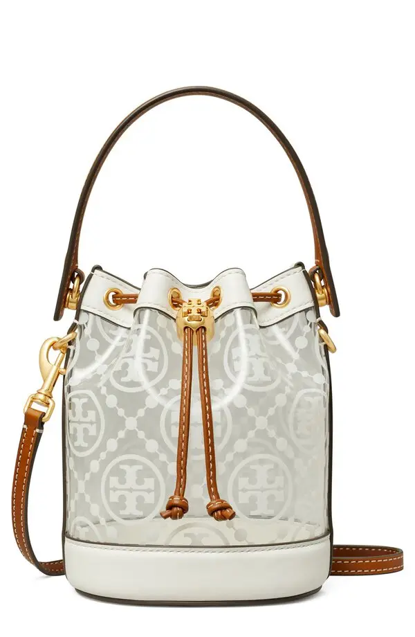 Tory Burch Mini T Monogram Bucket Bag