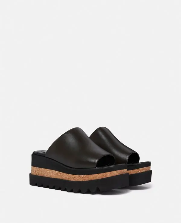Stella McCartney Platform Sandals - Ebony Black