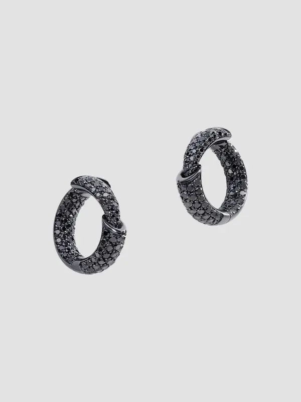 Vhernier Calla The One Rhodium-plated, 18k White Gold & 3.55 Tcw Diamond Hoop