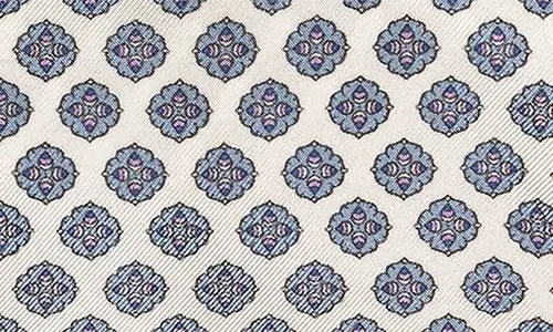 Eton Medallion Print Silk Pocket Square