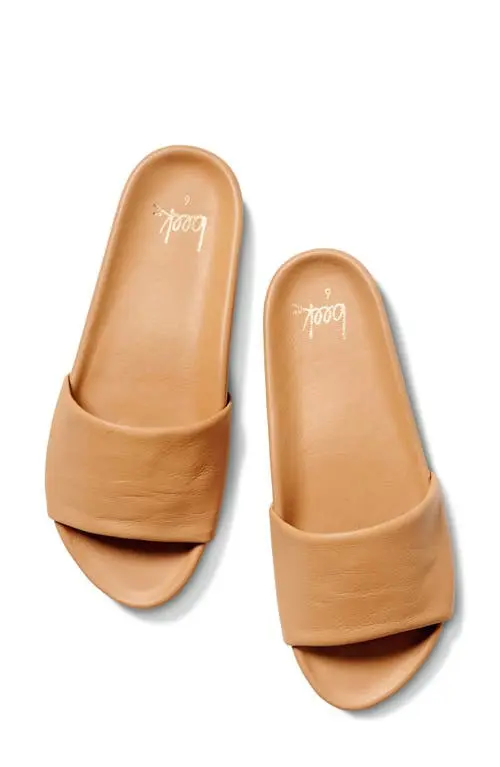Beek Gallito Leather Slide Sandal - Honey