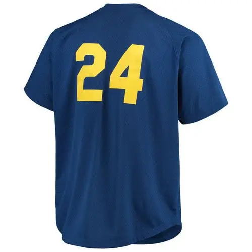 Mitchell & Ness Ken Griffey Jr. Seattle Mariners Big & Tall Cooperstown Collection Mesh Batting Practice Jersey