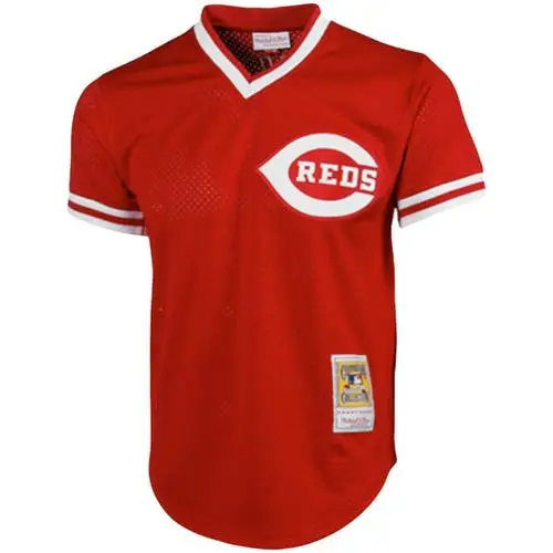Mitchell & Ness Johnny Bench Cincinnati Reds Cooperstown Collection Mesh Batting Practice Jersey