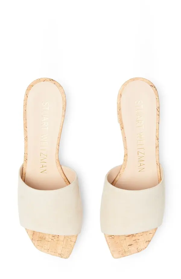 STUART WEITZMAN Squarehigh Platform 95 Slide Sandal