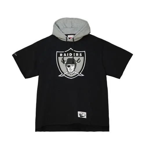 Mitchell & Ness Las Vegas Raiders Postgame Short Sleeve Hoodie