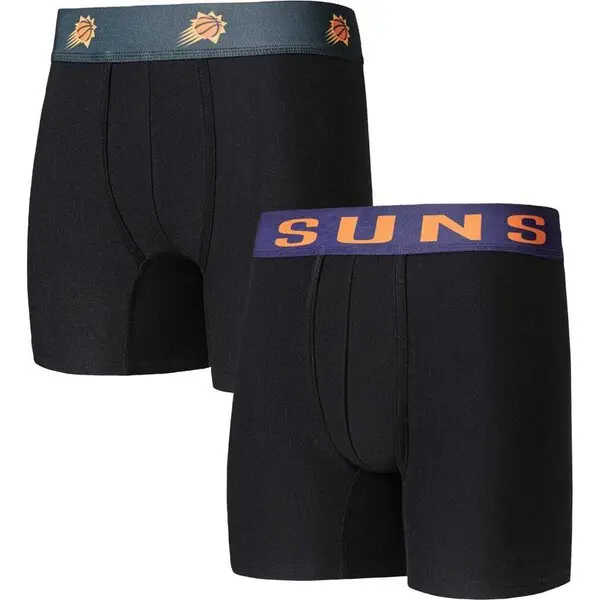 CONCEPTS SPORT Phoenix Suns Breakthrough 2-pack Boxer Briefs - Black