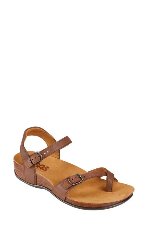 SAS Pampa Wedge Sandal - Chocolate