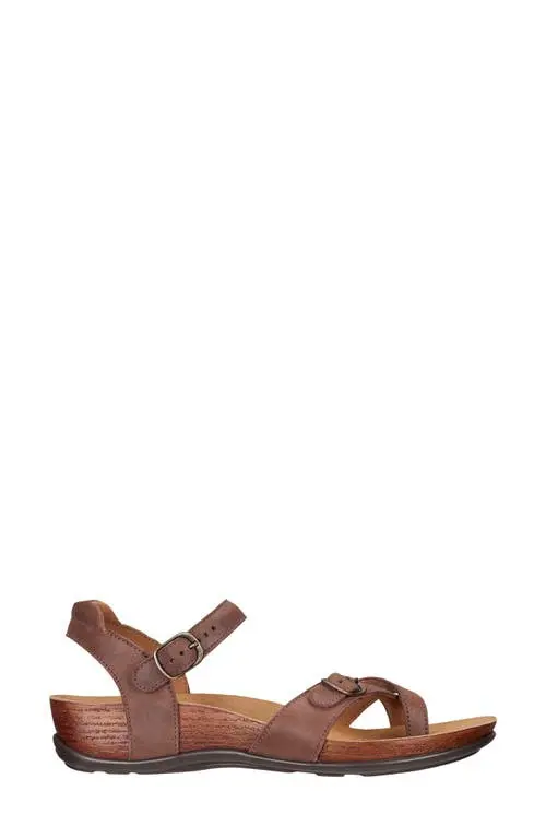 SAS Pampa Wedge Sandal - Chocolate