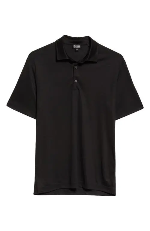 Zegna High Performance™ Wool Polo - Black